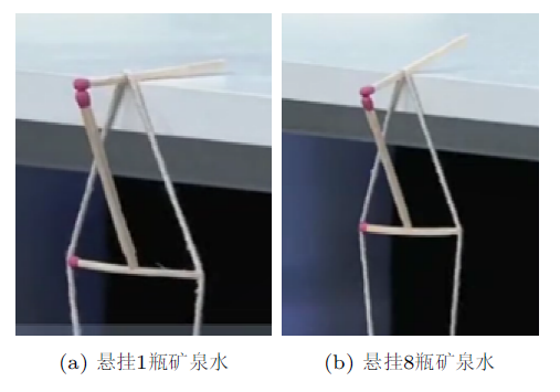 浅谈三根火柴杆悬挂重物的平衡原理1